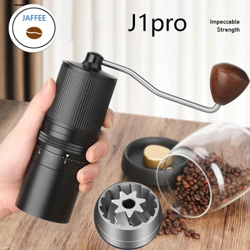 New JAFFEE J1-pro manual coffee grinder with 39.8mm 7core burr external ...