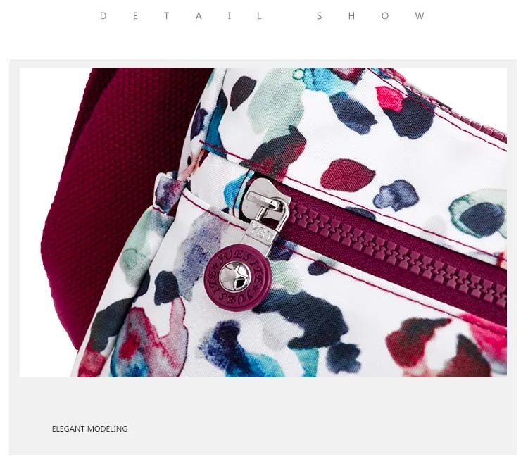 Multi-layers Women Casual Shoulder Bags Floral Print Large Capacity ...