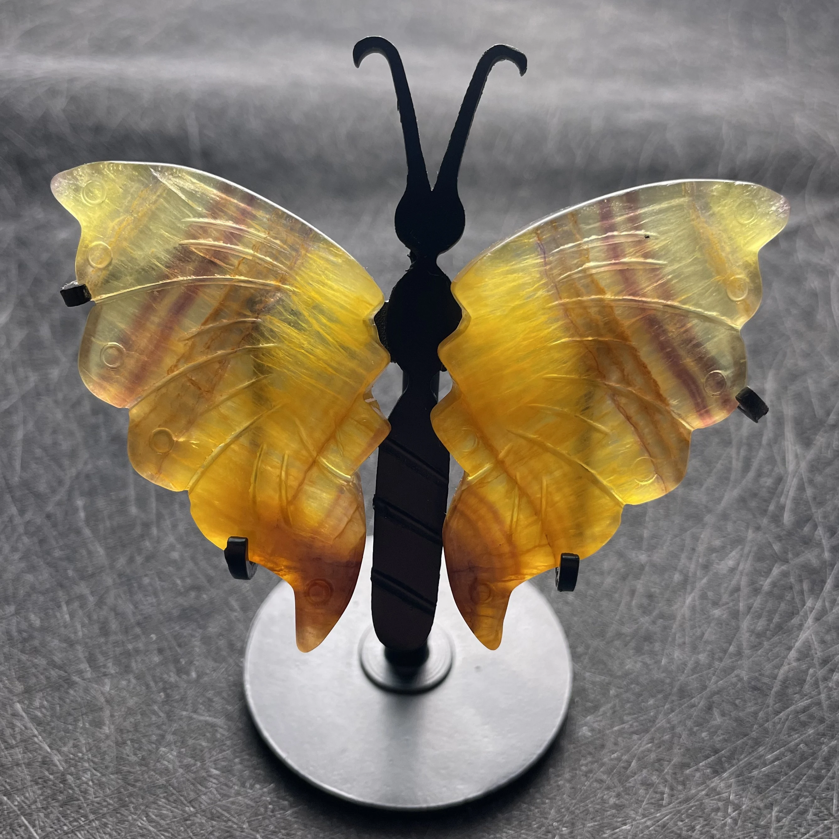 Natural-Crystal-Butterfly-Fluorite-Wing-Rock-Decoration-Rough-Polished ...