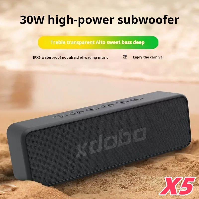 XDOBO X5 Bluetooth Wireless Speaker Outdoor Portable IPX6 Waterproof ...