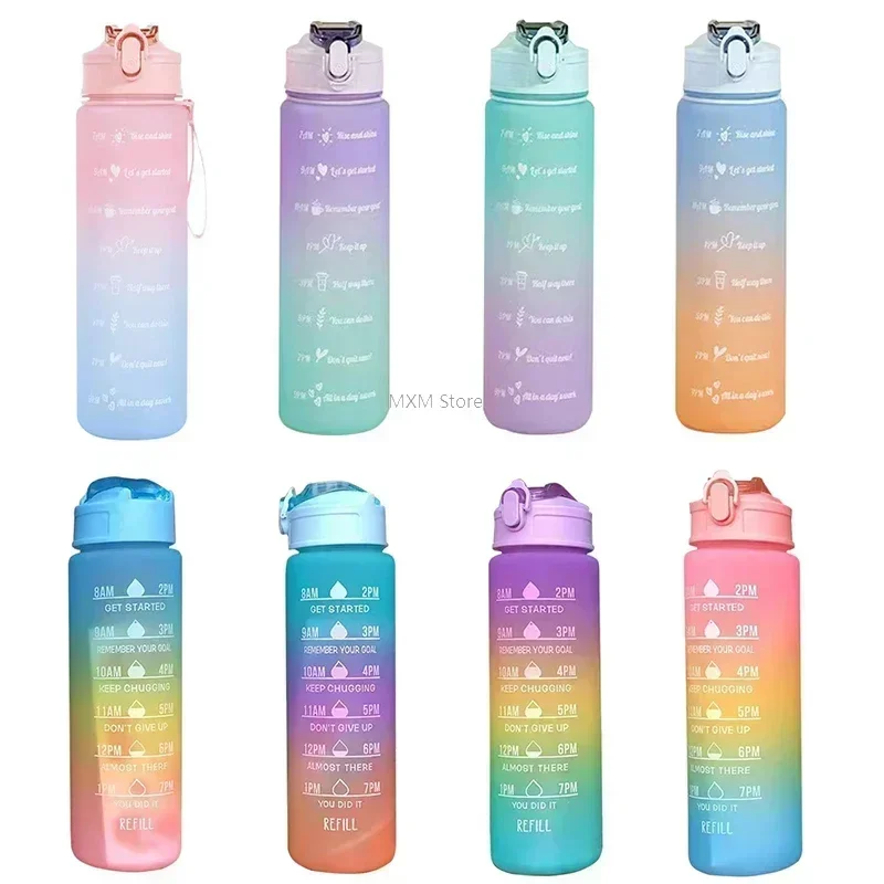 Botella-de-agua-port-til-de-900ML-frascos-de-vac-o-falda-motivacional ...