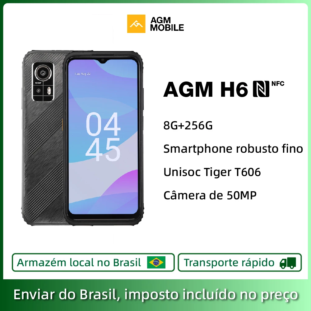 AGM-H6-Rugged-Smartphone-8G-RAM-256G-ROM-50MP-Camera-Waterproof ...