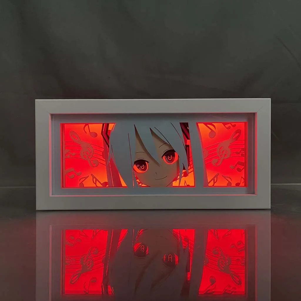 Illuminate Your World With Miku Hatsune! Stunning 3D Anime Light Box