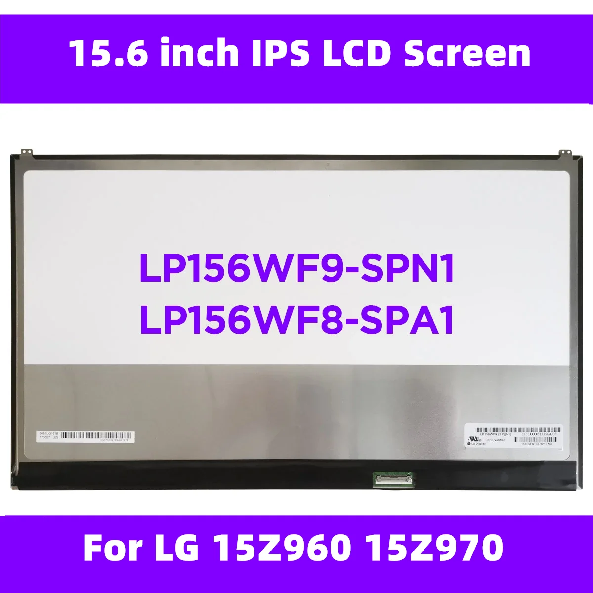 15.6" Slim Laptop LCD Screen LP156WF9-SPN1 LP156WF9 SP N1 LP156WF8-SPA1 ...