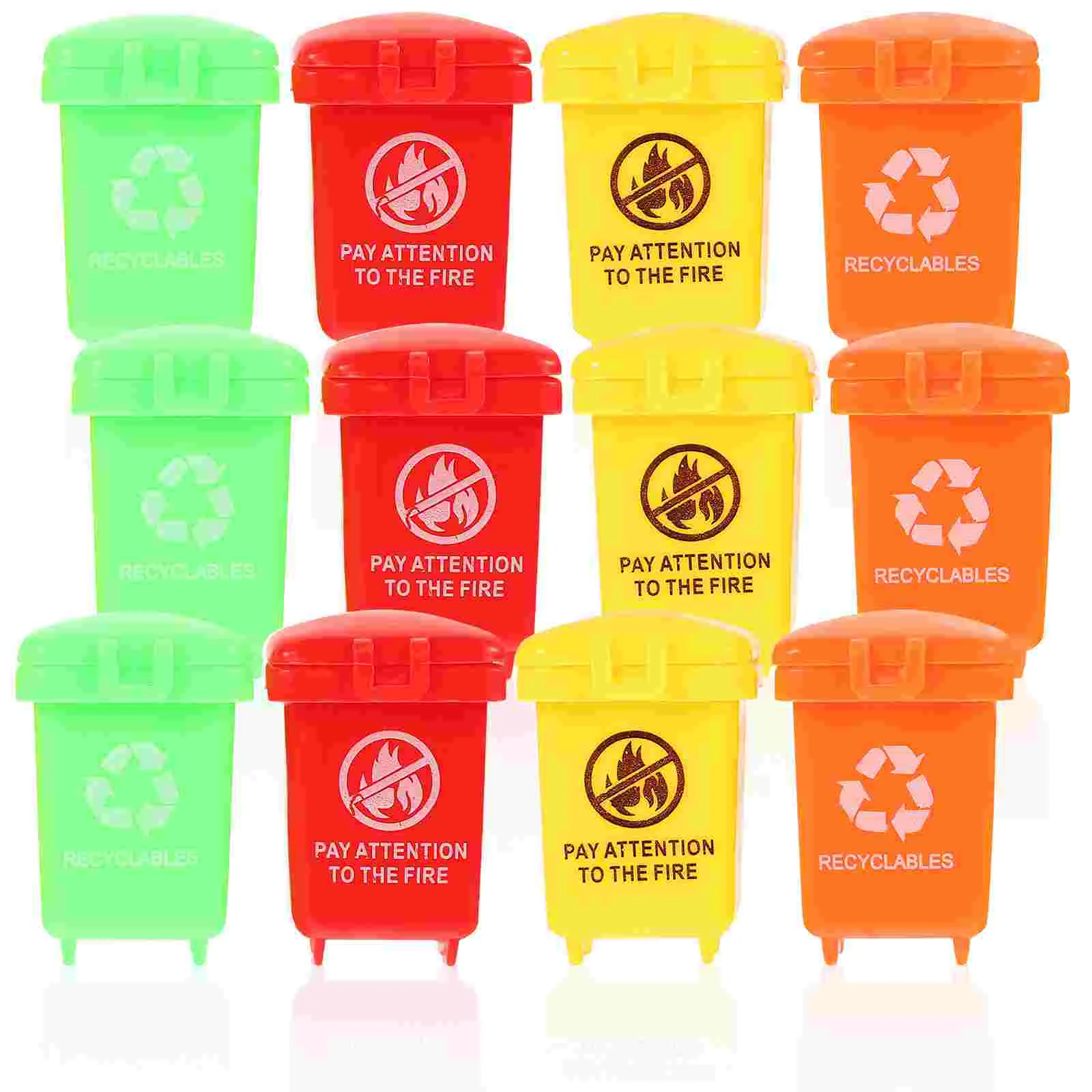 Trash Can Garbage Toys Cans Mini Miniature Bin Kids Toy Furniture ...