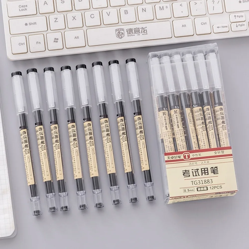 1/5Pcs Japanese 0.5mm Gel Pen – Smooth Black Ink for Exams, Notes ...