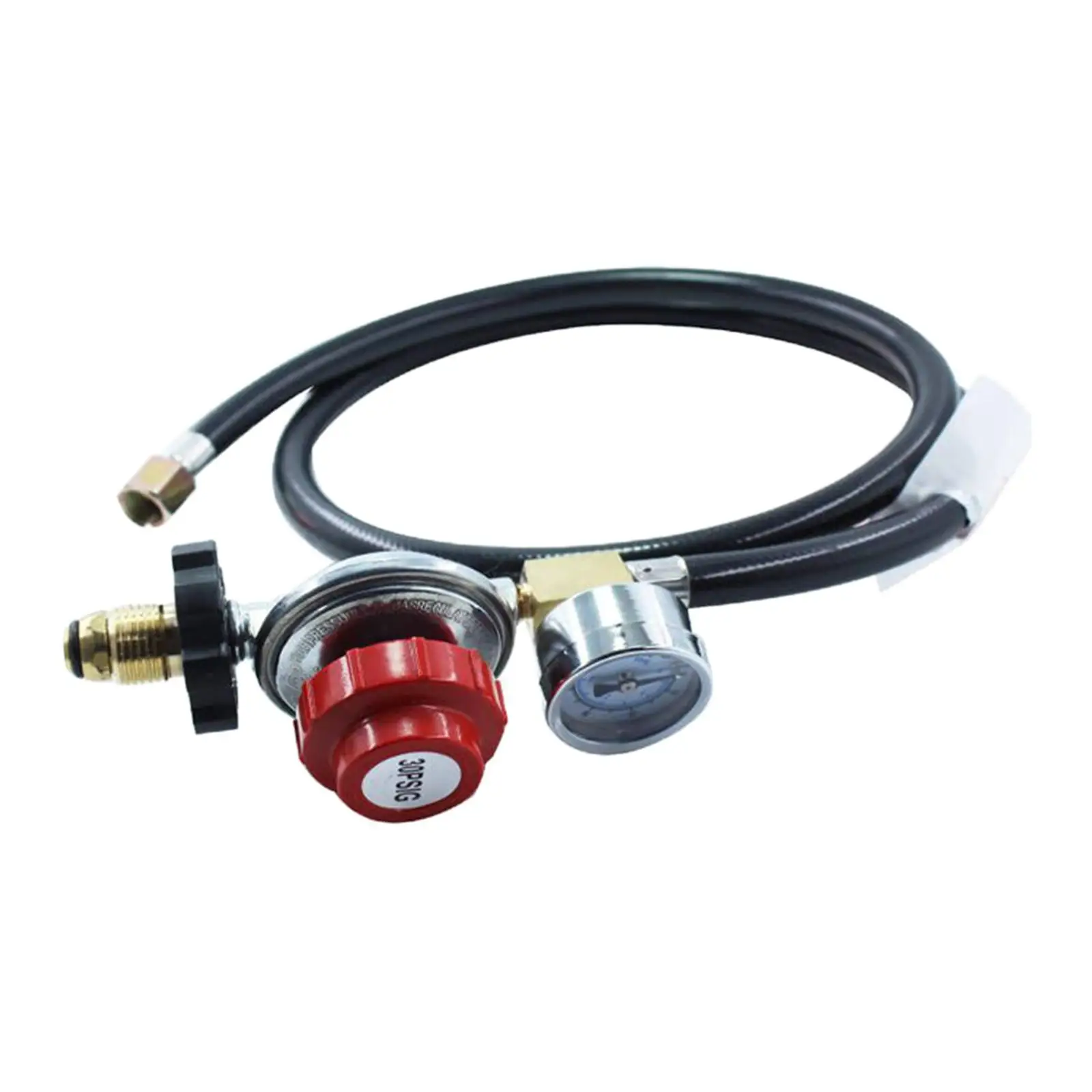 4-ft-High-Pressure-Gas-Regulator-30PSI-Gauge-Pol-Connector-for-Gas-Tank ...