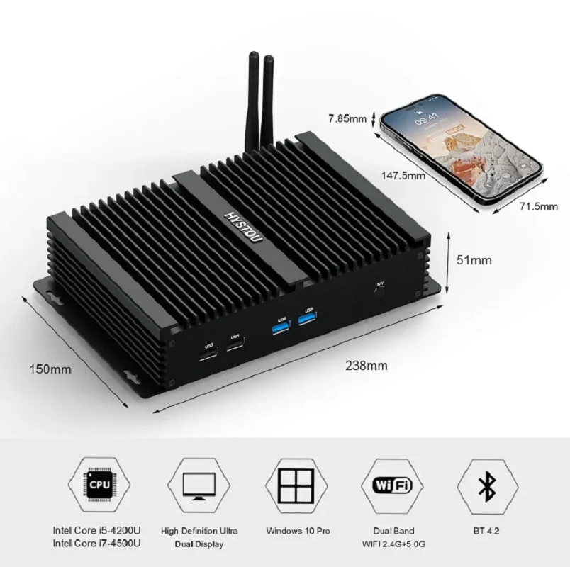 Mini-Industrial-PC-HYSTOU-Intel-Core-i5-4200U-i7-4500U-Fanless-Computer ...