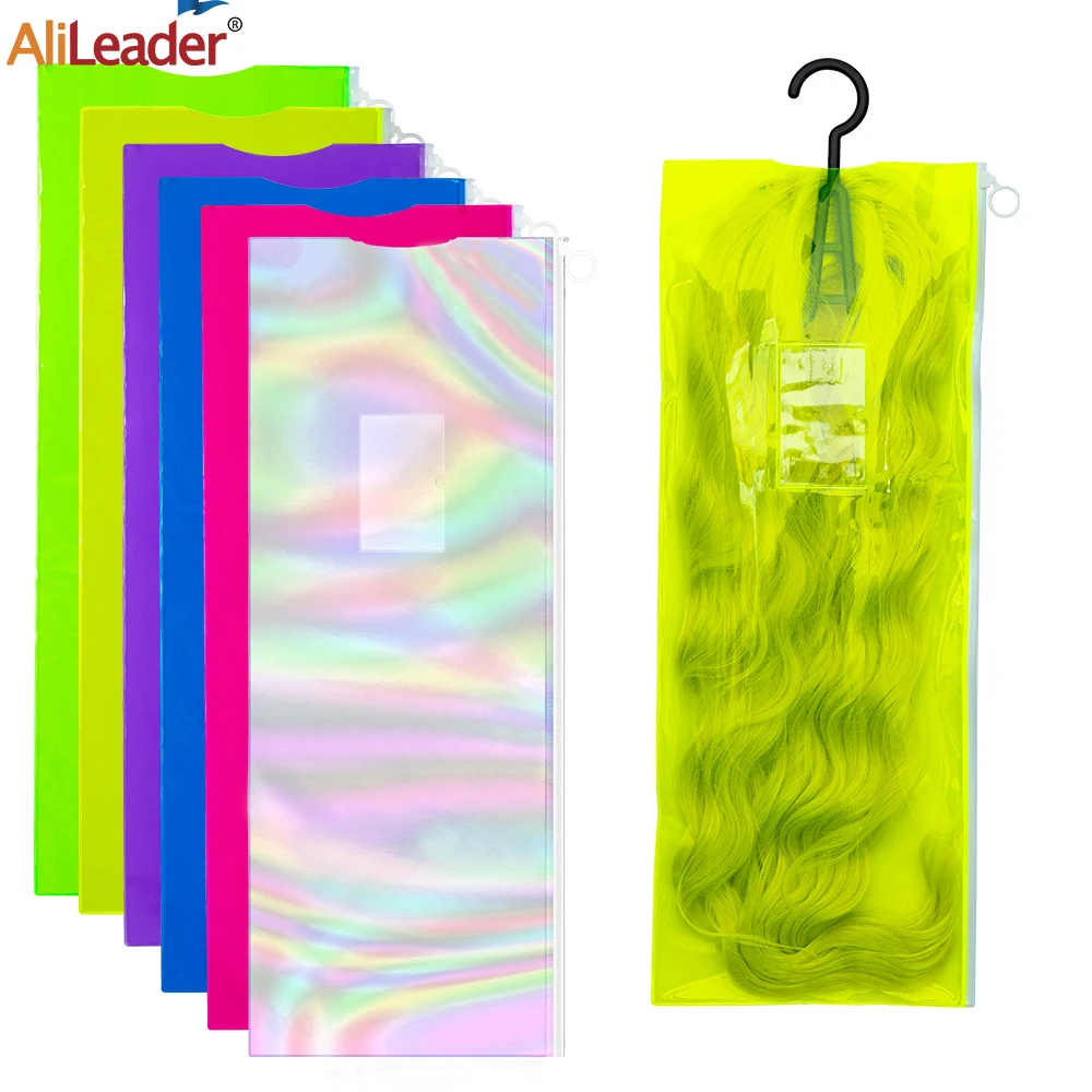 Zipper-Hair-Extension-Storage-Bag-5Sets-Pvc-Wig-Storage-Bag-With-Hanger ...