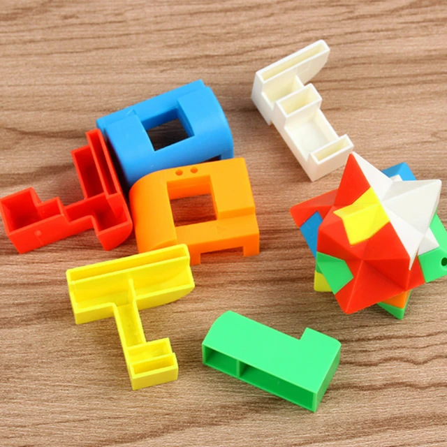 3D Puzzle Luban Lock Keychain Brain Tease - Diman