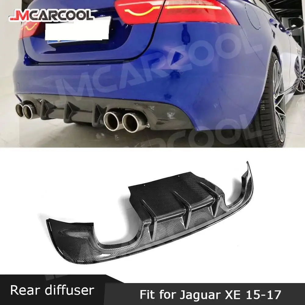 Carbon Fiber Rear Lip Diffuser For Jaguar Xe Sedan 4-door 2015 - 2017 ...