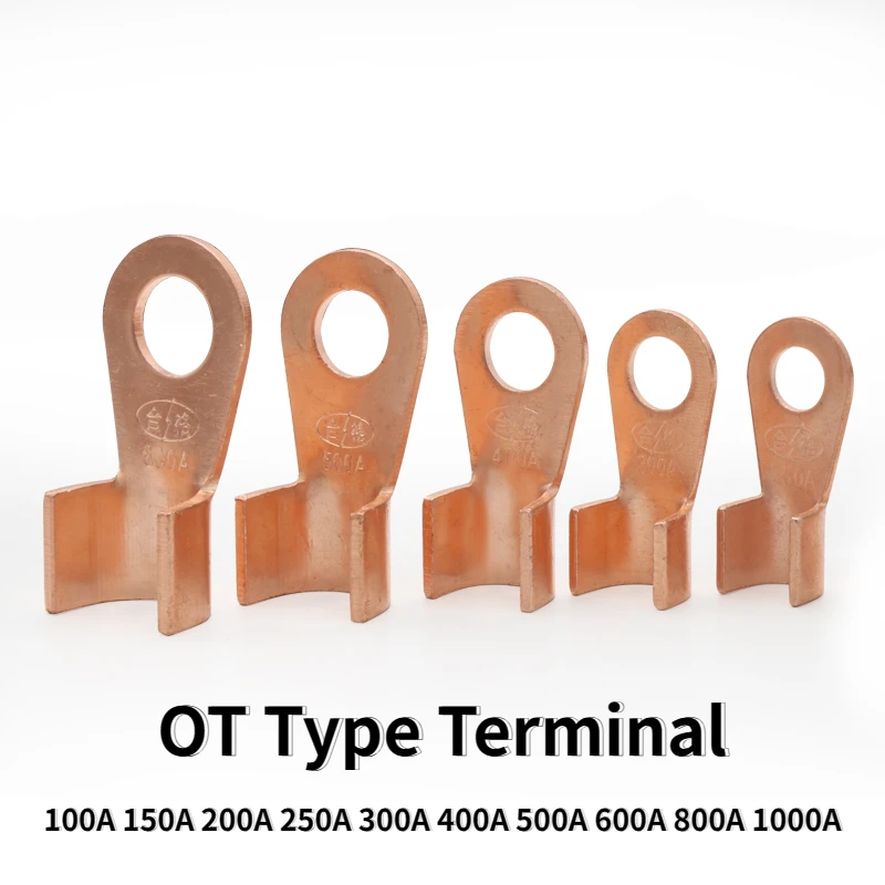 100A-1000A-Copper-OT-Type-Terminal-Non-Insulated-Wire-Connector-Bare ...