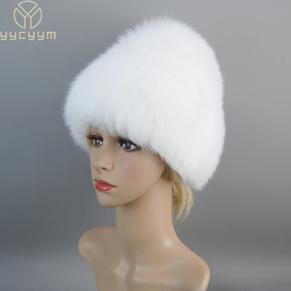 Hot-Sale-Winter-Hat-100-Real-Natural-Silver-Fox-Fur-Women-s-Knitted-Fur ...