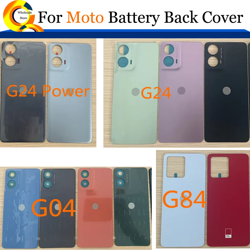 5Pcs/Lot For Motorola Moto G24 Power G84 G42 G53 G04 Battery Back Cover ...