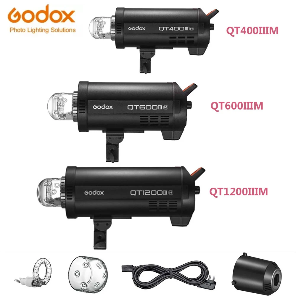 Godox QT400IIIM QT600IIIM QT1200IIIM GN65 1/8000s High Speed Sync ...