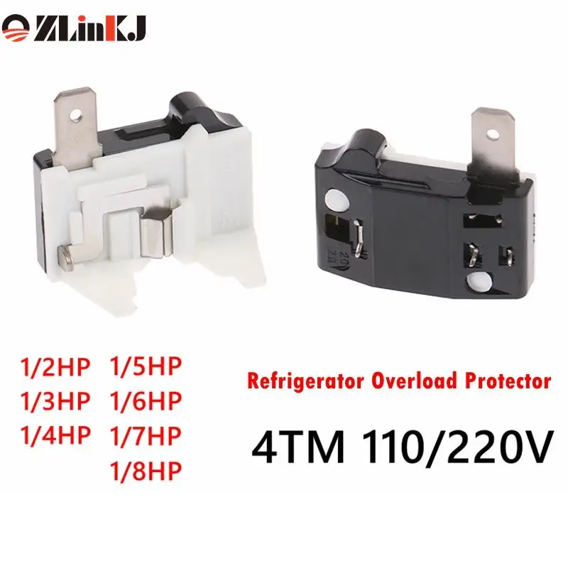 1pc 4TM 110/220V Refrigerator Overload Protector Freezer Replacement ...