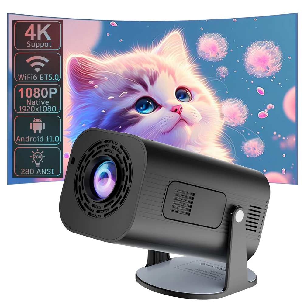 ZDSSY-P330-Android-11-280-ANSI-Projector-4K-8K-Native-1080P-Wifi6-BT5-0 ...