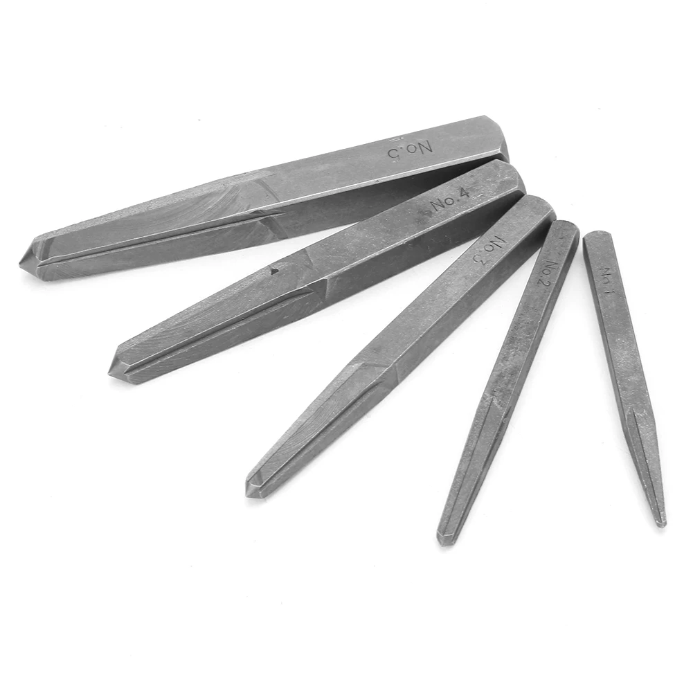 5Pcs-Screw-Extractor-Broken-Damaged-Bolt-Easy-Out-Removal-Tools-Square ...
