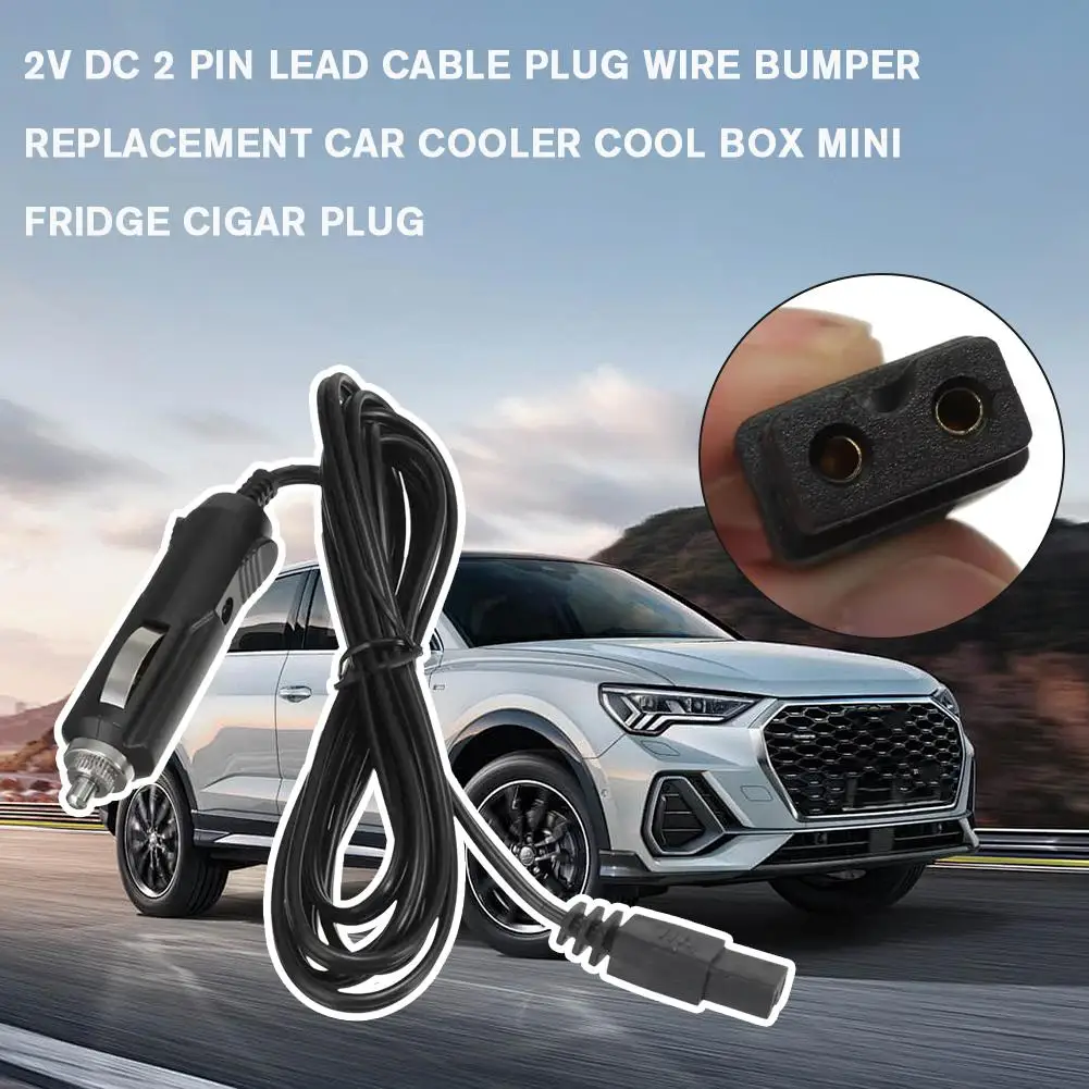 1Pcs-2m-2-Pin-Lead-Cable-Plug-Wire-Car-Refrigerator-Cigarette-12V-DC ...