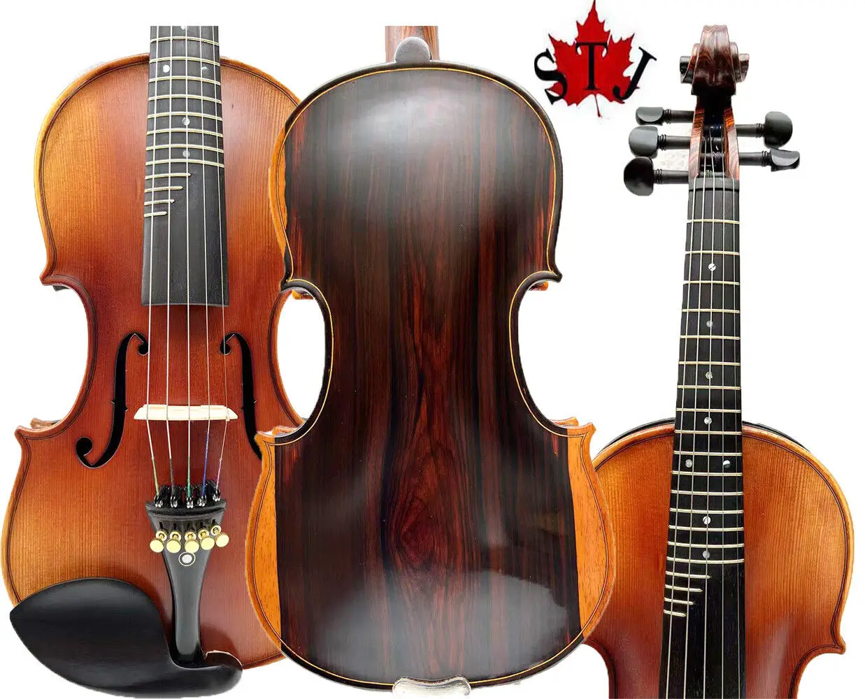 SONG-Advanced-5-strings-Violin-with-frets-4-4-Rosewood-Violin-Good ...