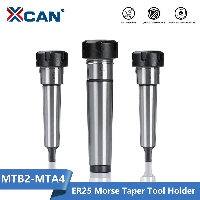 XCAN Morse Taper ER25 MTB2 MTA2 MTB3 MTA3 MTB4 MTA4 Spring Collet Chuck Holder Clamp CNC Milling ...