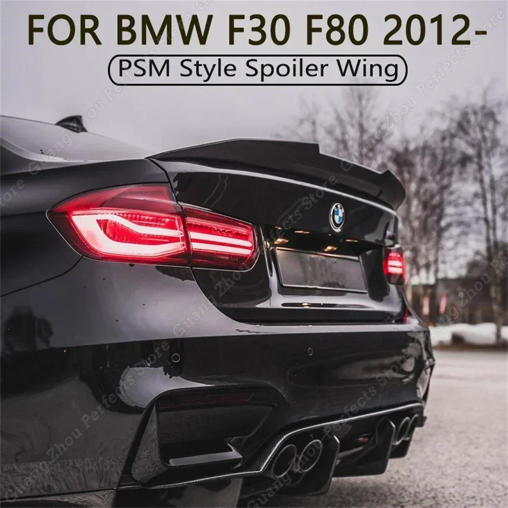For-BMW-F30-F80-PSM-V2-Style-Rear-Trunk-Spoiler-Wing-3-Series-316d-318i ...