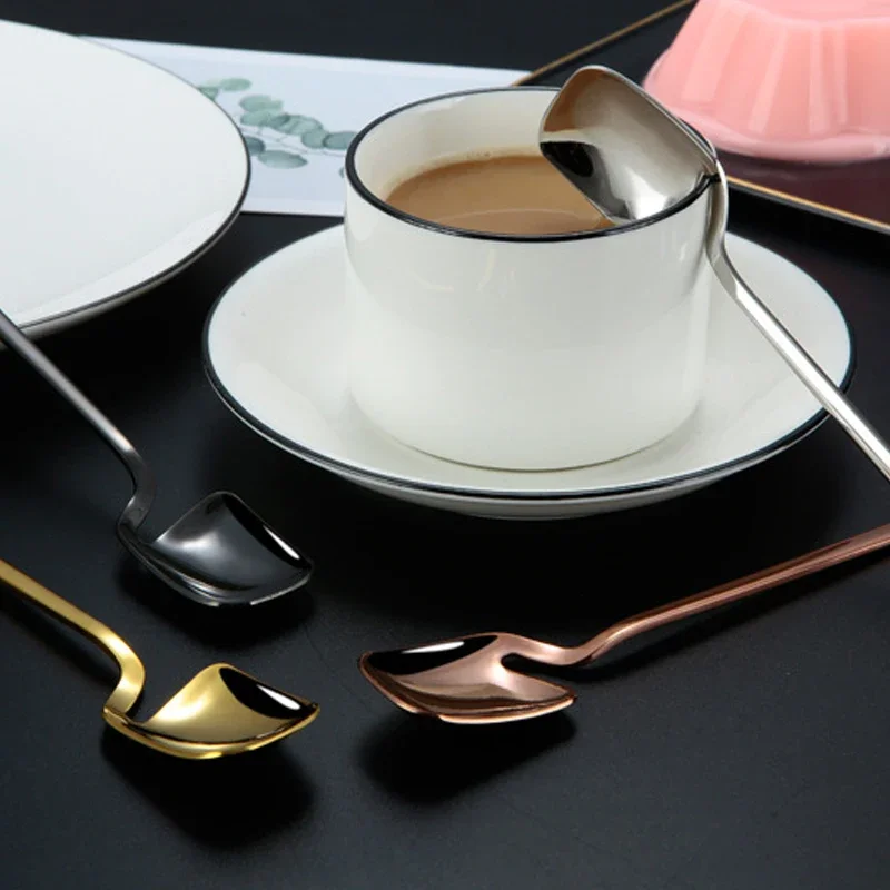 304-Stainless-Steel-Gold-Plated-Coffee-Spoon-Hanging-Cup-Honey-Spoon ...