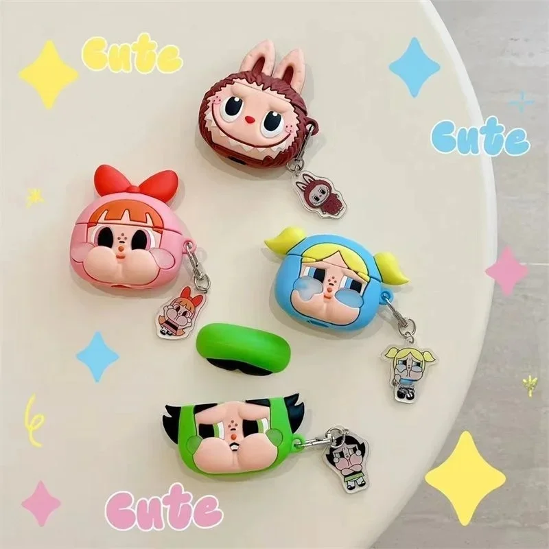 Hot-New-Labubu-And-Crybaby-Silicone-Anti-Drop-3d-Cartoon-Airpod ...