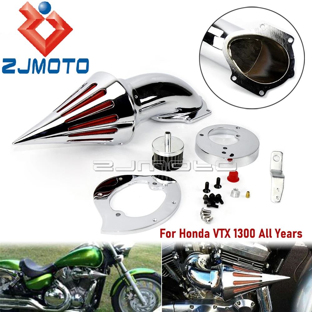 Washable-Spike-Air-Cleaner-Intake-Filter-Kit-For-Honda-VTX-1300-VTX1300 ...