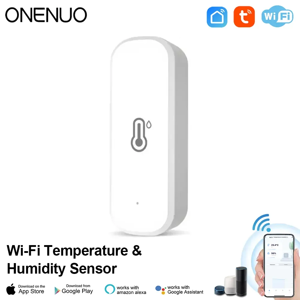ONENUO-WiFi-Temperature-Humidity-Sensor-Indoor-Smart-Life-Sensor-Tuya ...