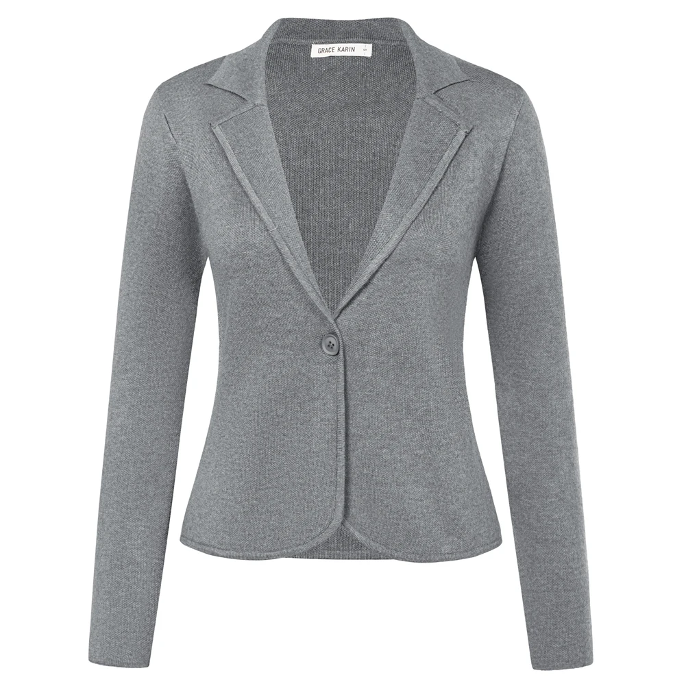 GK-Women-Knit-Jacket-Notch-Lapel-Cardigan-Long-Sleeve-V-Neck-One-Button ...