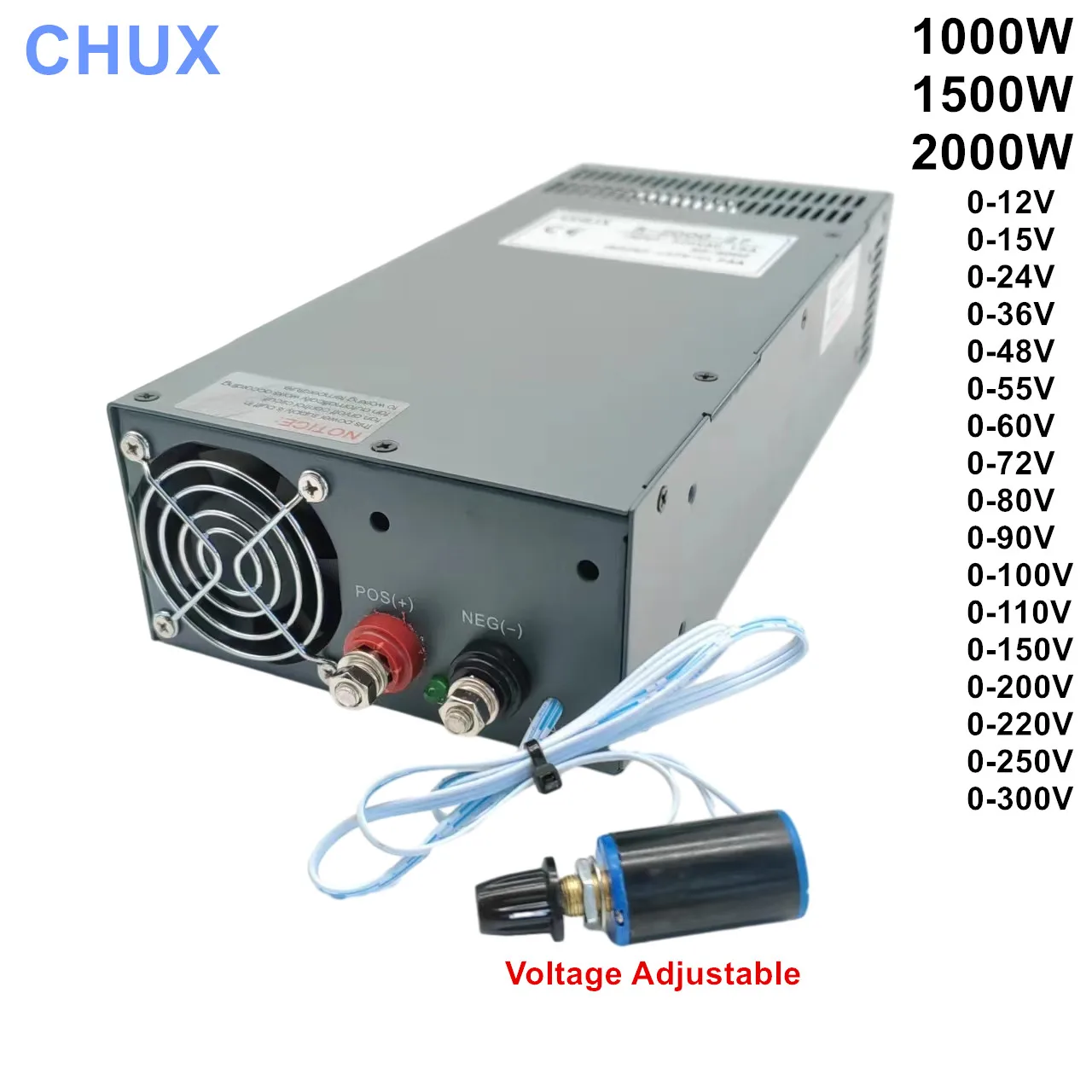 Chux-2000w-1500w-1000w-einstellbare-Schalt-netzteil-220VAC-bis-DC-12V ...