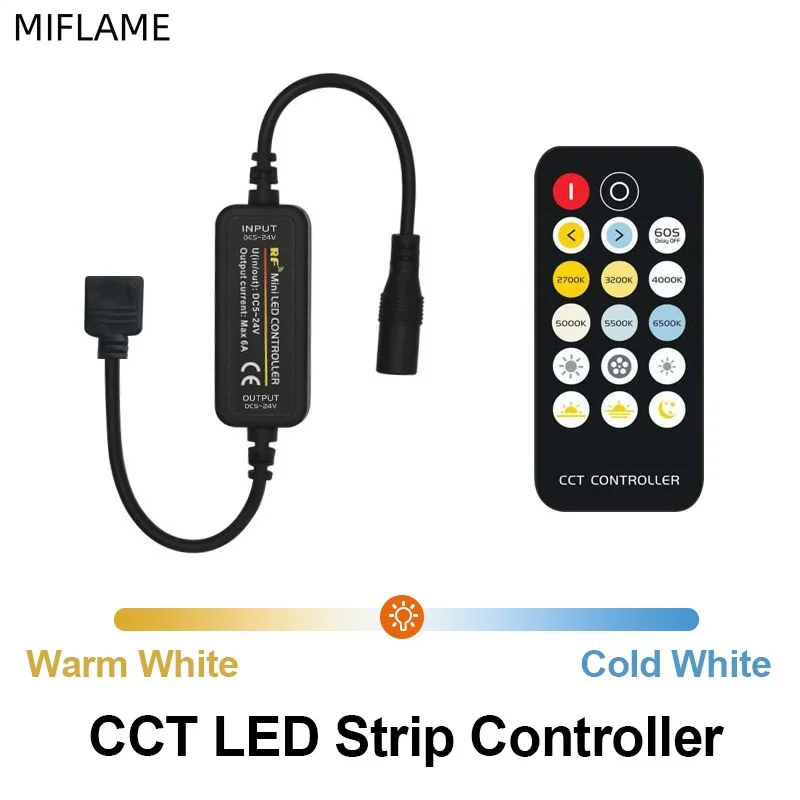 CCT-LED-Controller-Dual-White-Dimmer-for-DC-5V-12V-24V-LED-Strip-Light ...