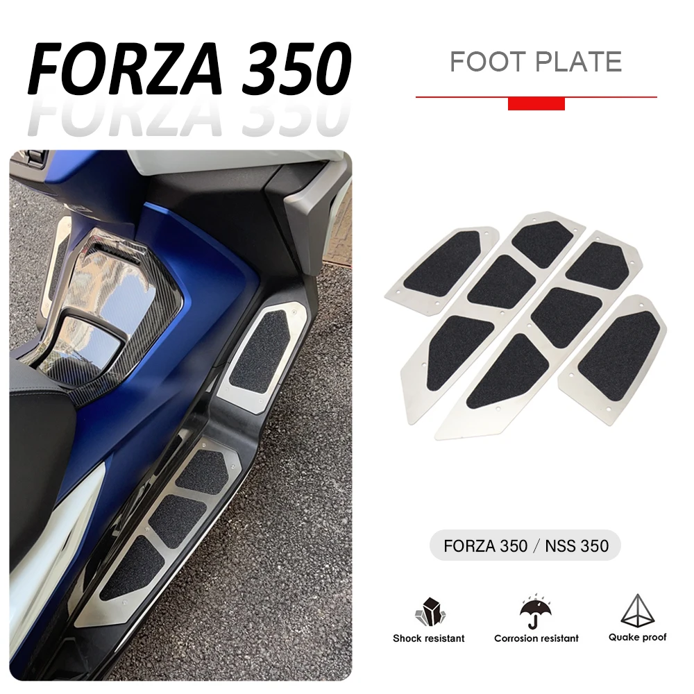 Forza 350 신상 발판 스텝 풋 패드 페달 플레이트 풋 페그, 혼다 Forza350 NSS350 FORZA NSS용 ...