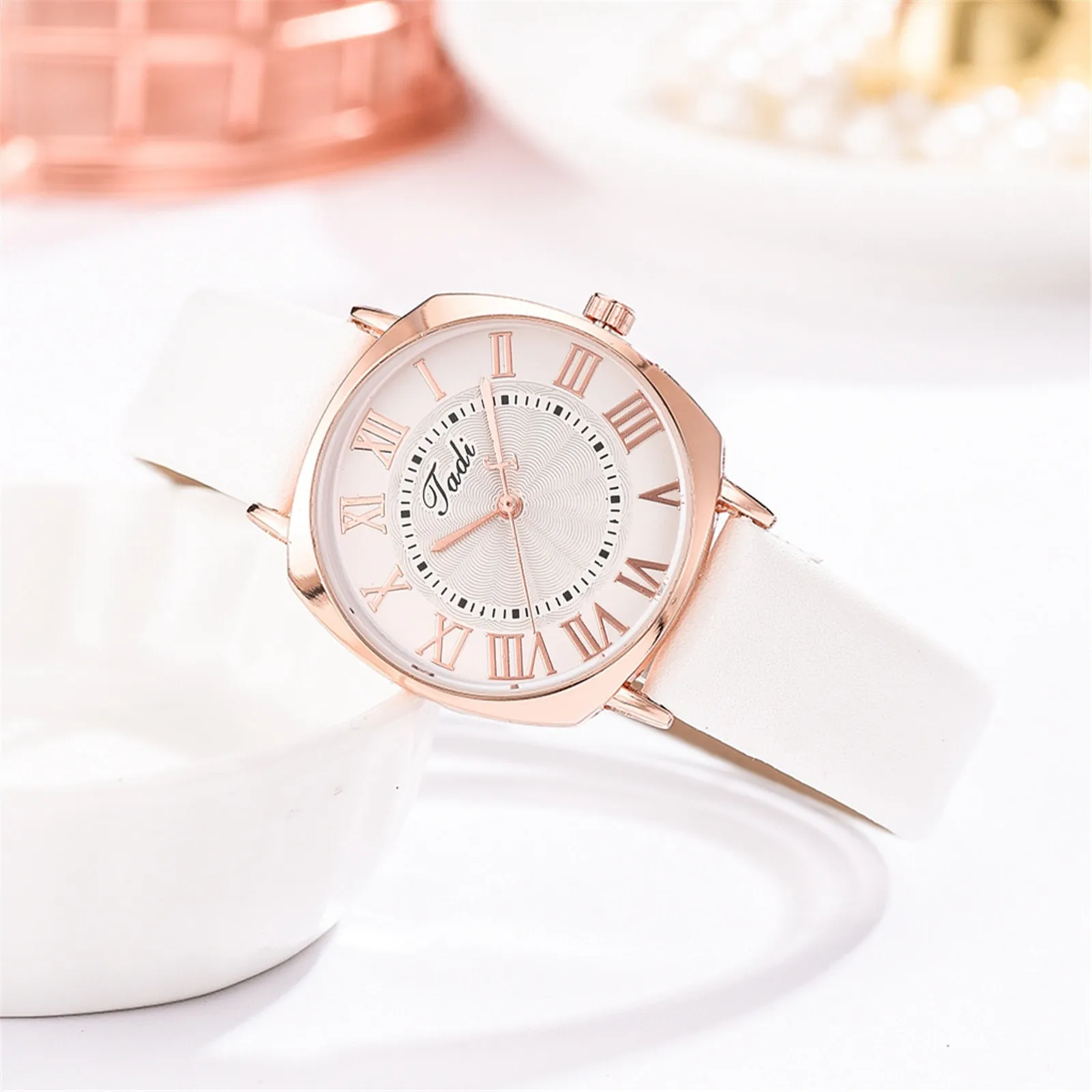 Everyday-Versatile-Quartz-Clock-Circular-Dial-Simplicity-Solid-Color ...