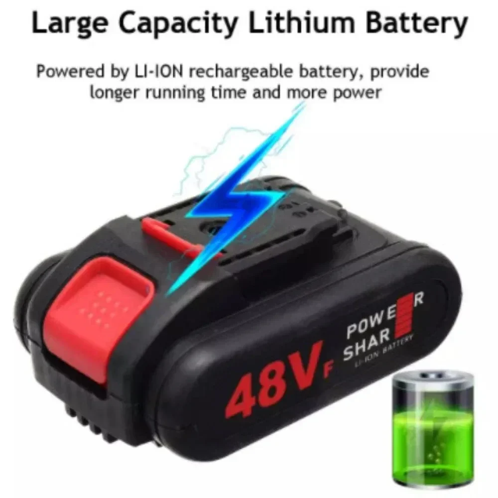 48V Cordless Rechargeable Worx Battery Power Battery Spare Battery ...