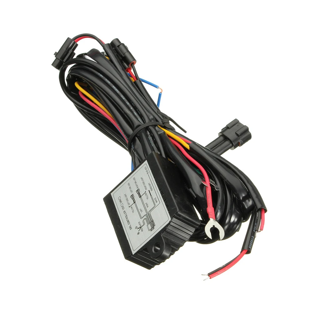 Car DRL Controller Auto LED Daytime Running Light Relay Harness Dimmer ...