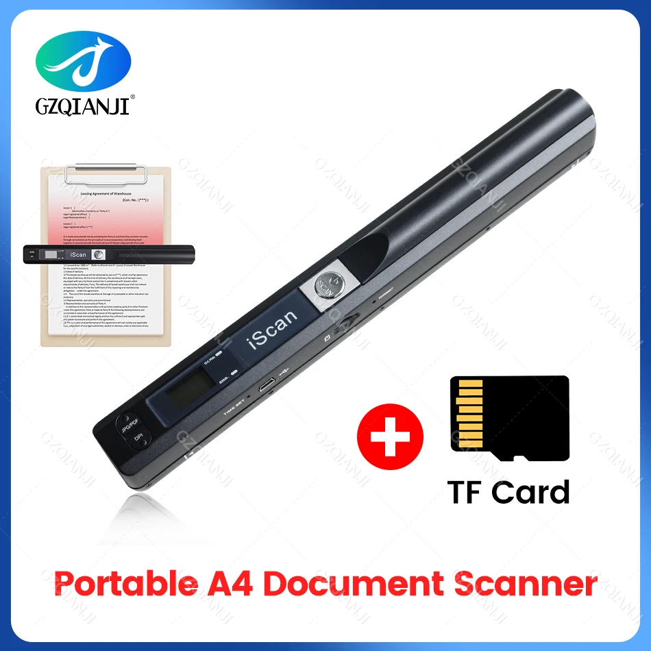 Document Scanner Portable Pdf | Portable Scanner A4 Document | Handheld Scanner Iscan - Scanners ...