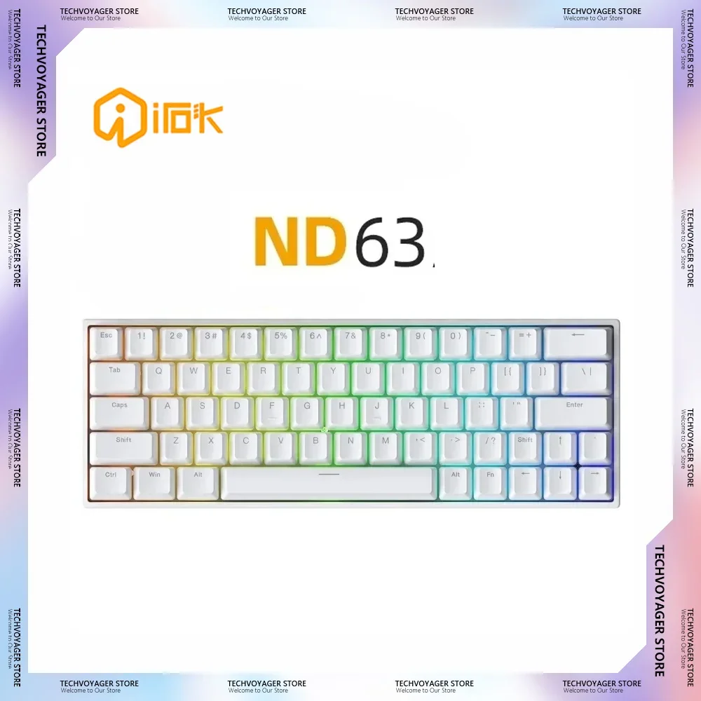 Irok-ND63-Pro-Mechanical-Keyboards-RGB-Hot-Swap-Magnetic-Switch-Wired ...