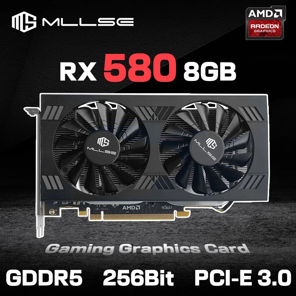 MLLSE-AMD-RX-580-8GB-Placa-De-Video-2048SP-Gaming-Graphics-Card-GDDR5 ...