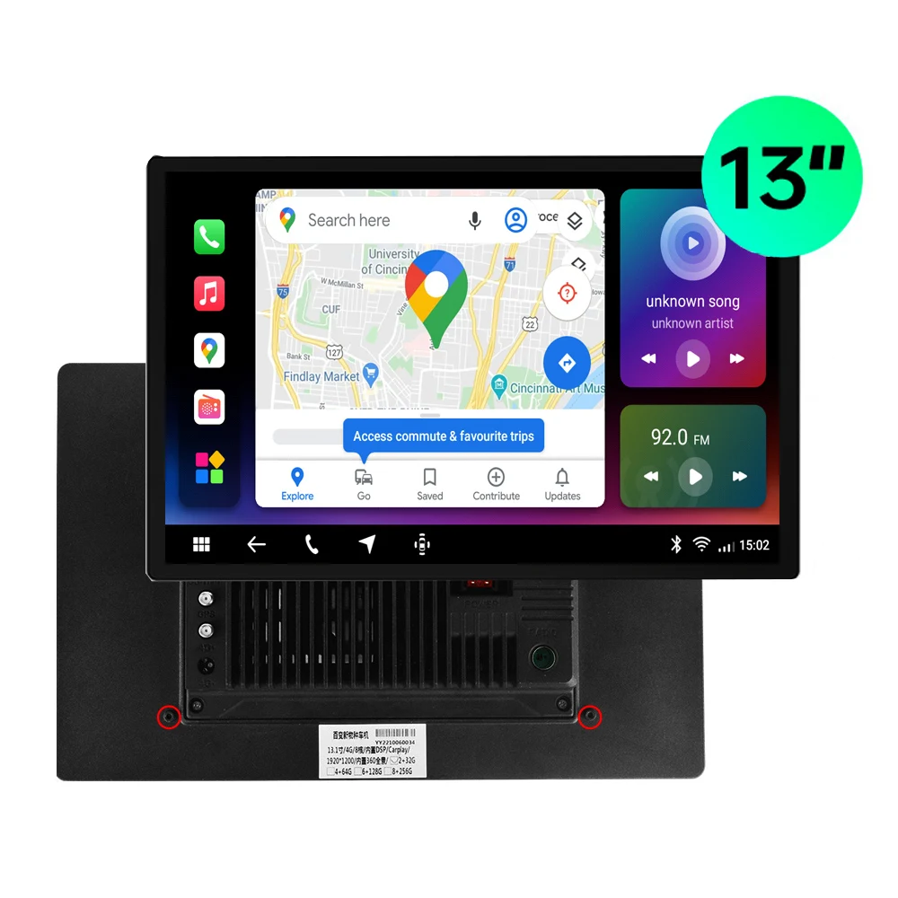 13-inch-2-Din-Car-Android-Radio-Stereo-Video-Player-GPS-2din-Universal ...