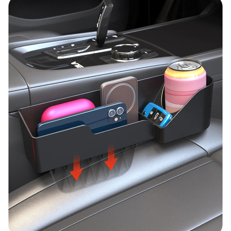 Car Crevice Storage Box Universal Auto Seat Gap Organizer With Cup ...