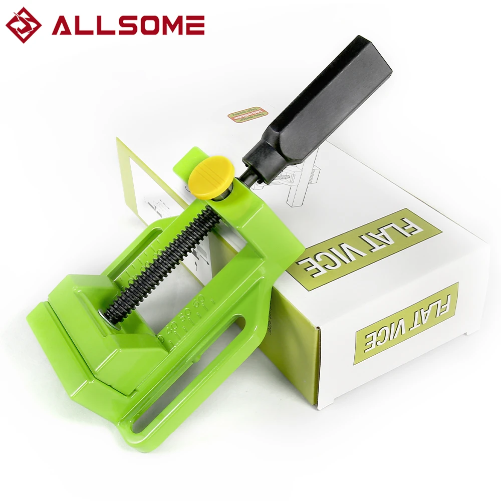2.5 Inch Bench Flat Vise Tong Multifunction Aluminum Drill Press Vise ...