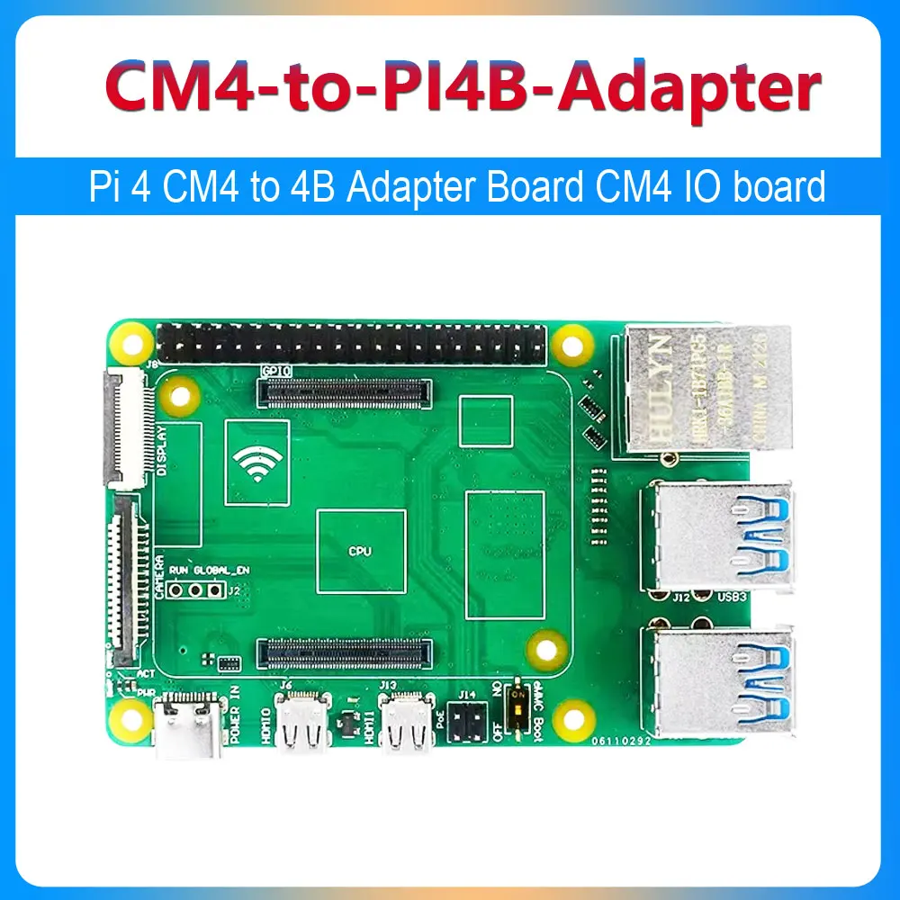 Raspberry-Pi-Compute-Module-4-CM4-to-4B-Adapter-Board-CM4-IO-board-with ...