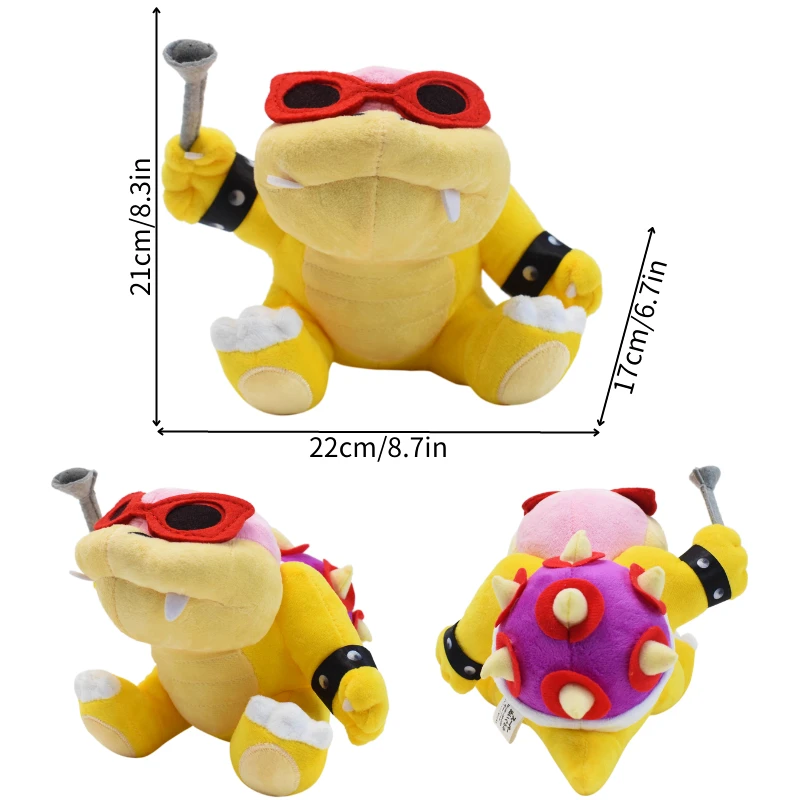 Peluche de Mario Bros, Bowser Jr., Princesa Peach, Yoshi, Ludwig ...