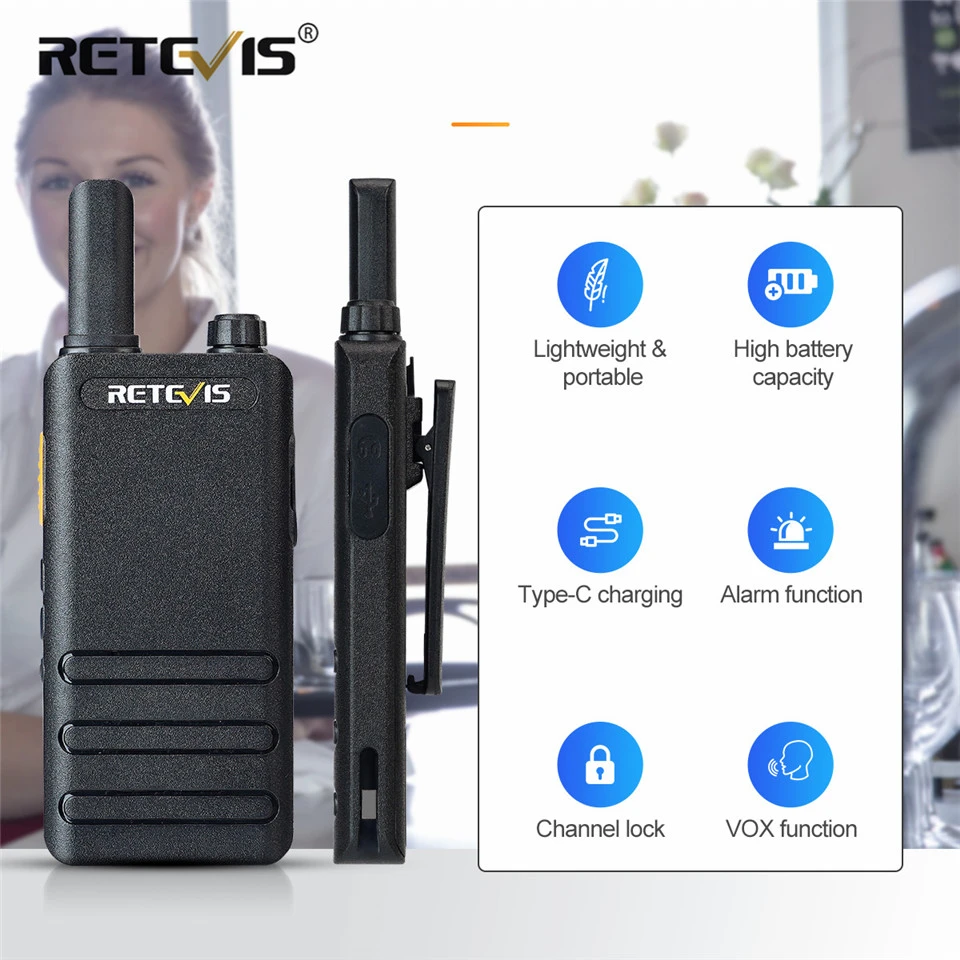 Retevis Walkie Talkie Mini Pmr446 | Mini Walkie Talkie Profesional ...