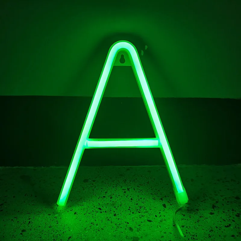 Lime Green Letter A