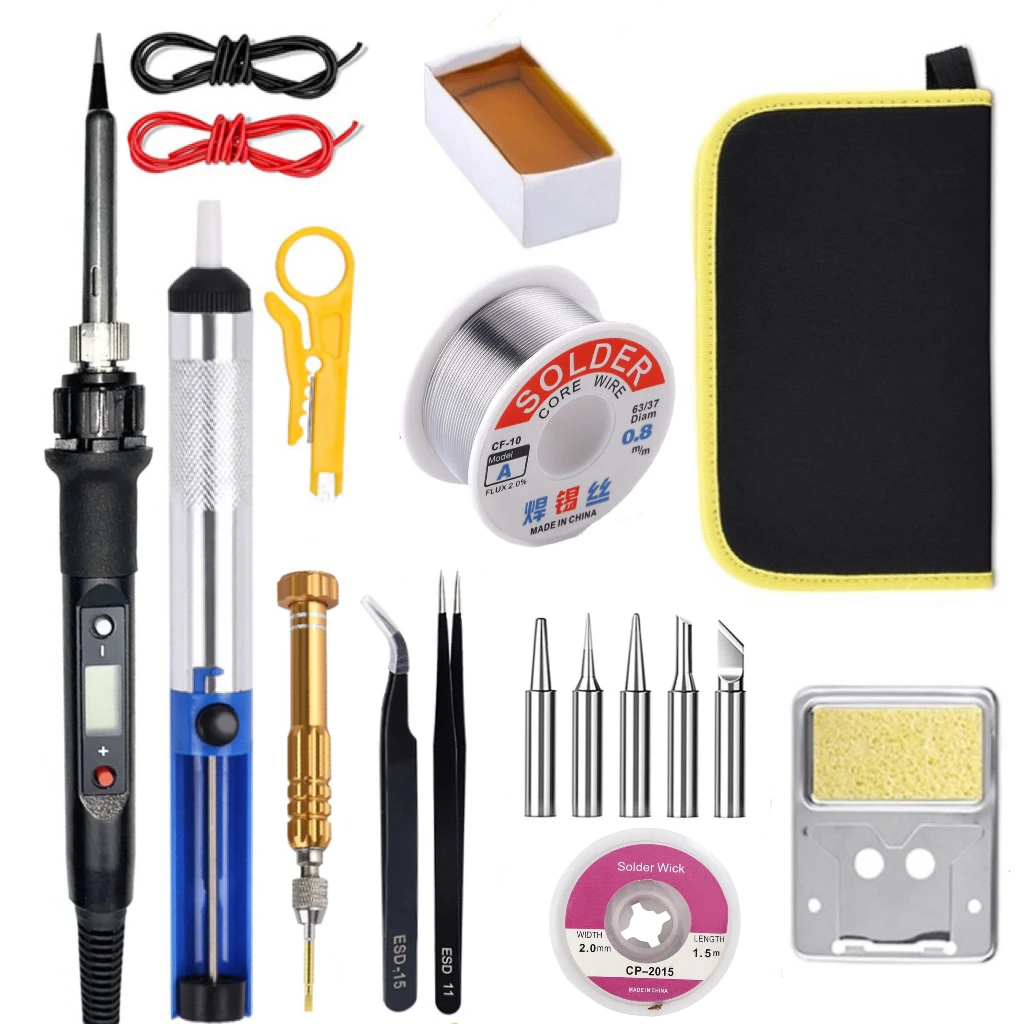80W-Electric-Soldering-Iron-Kit-Temperature-Adjustable-220V-110V-Solder ...