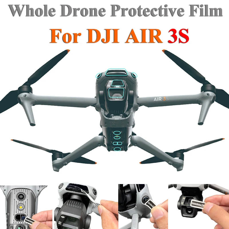 Lens Protective Film For DJI AIR 3S Gimbal Camera Cover Sensor Soft ...