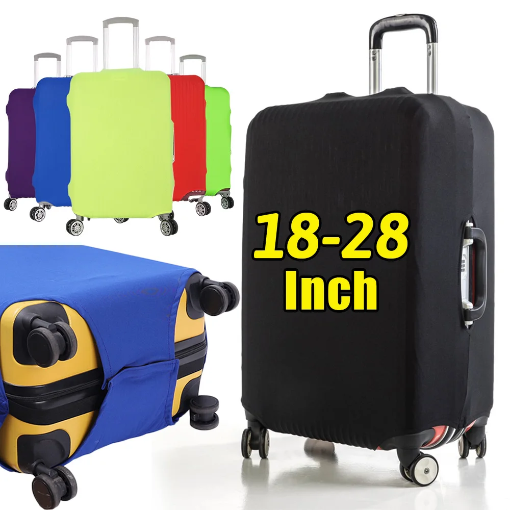 Elastic Fabric Luggage Cover Suitcase Protector Colors Rolling Baggage ...